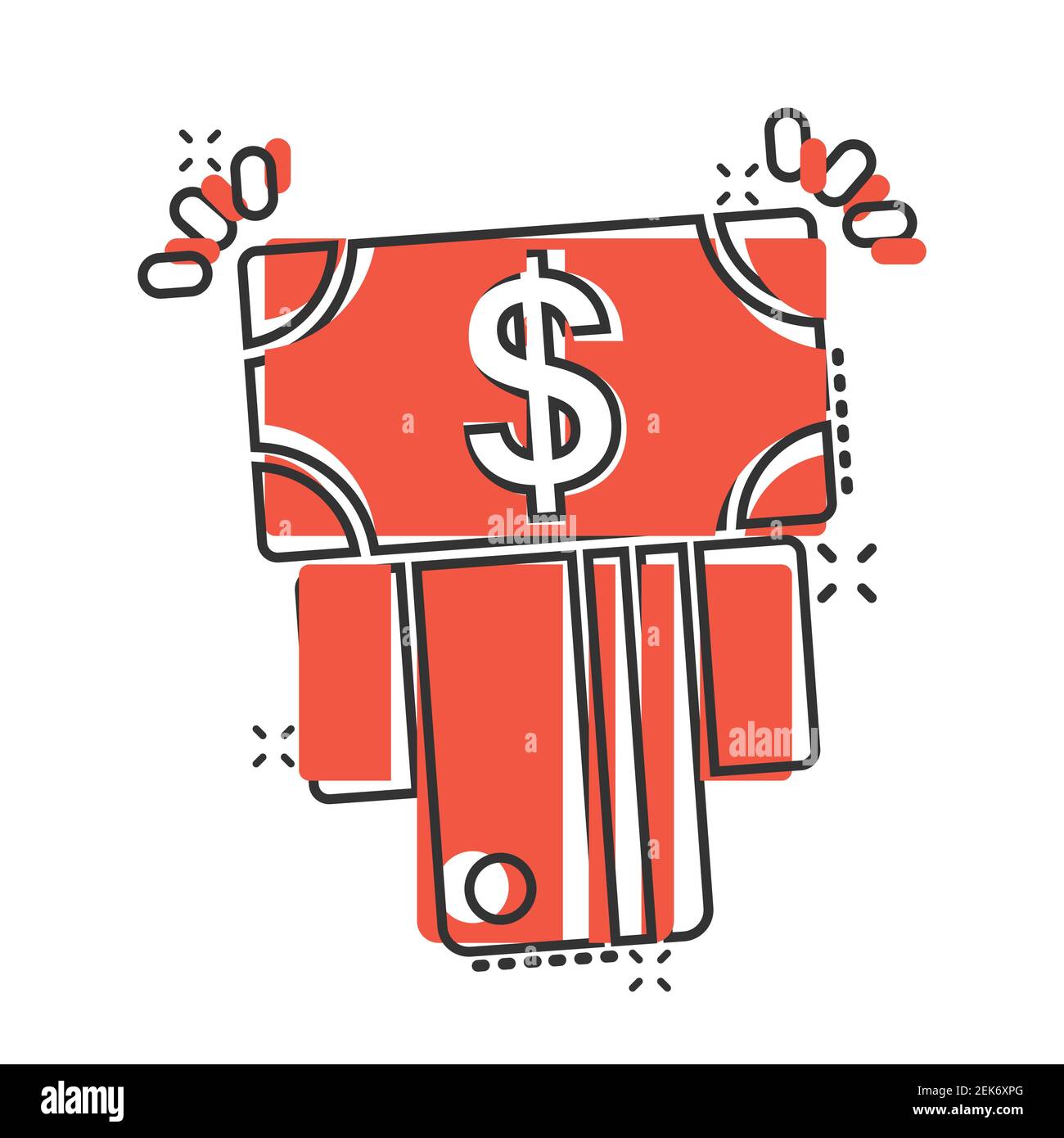 Money ATM icon in comic style. Exchange cash cartoon vector ...