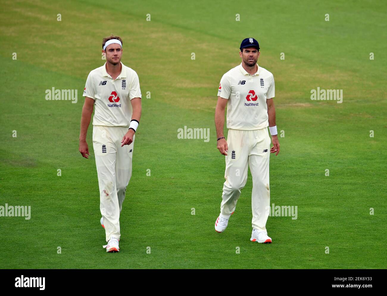 File photo dated 14-08-2020 of England's Stuart Broad and James ...