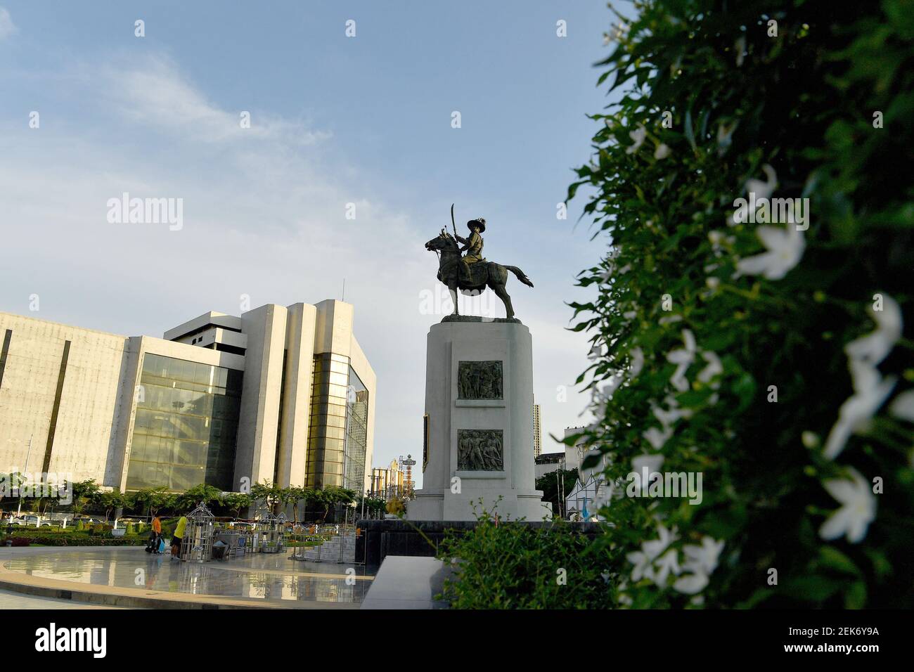 King Taksin The Great Monument in Wong Wian Yai, Bangkok. Taksin a ...