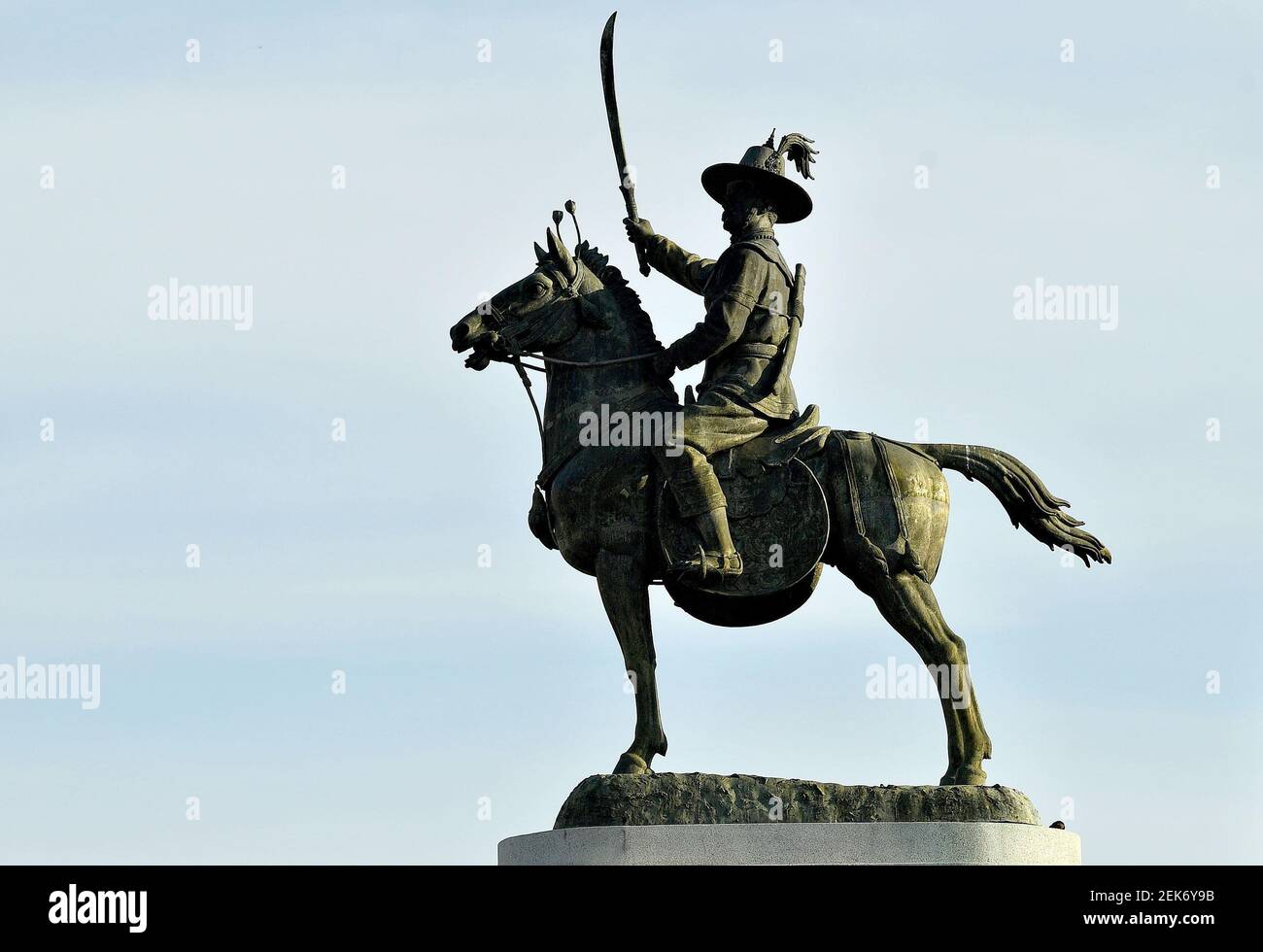 King Taksin The Great Monument in Wong Wian Yai, Bangkok. Taksin a ...