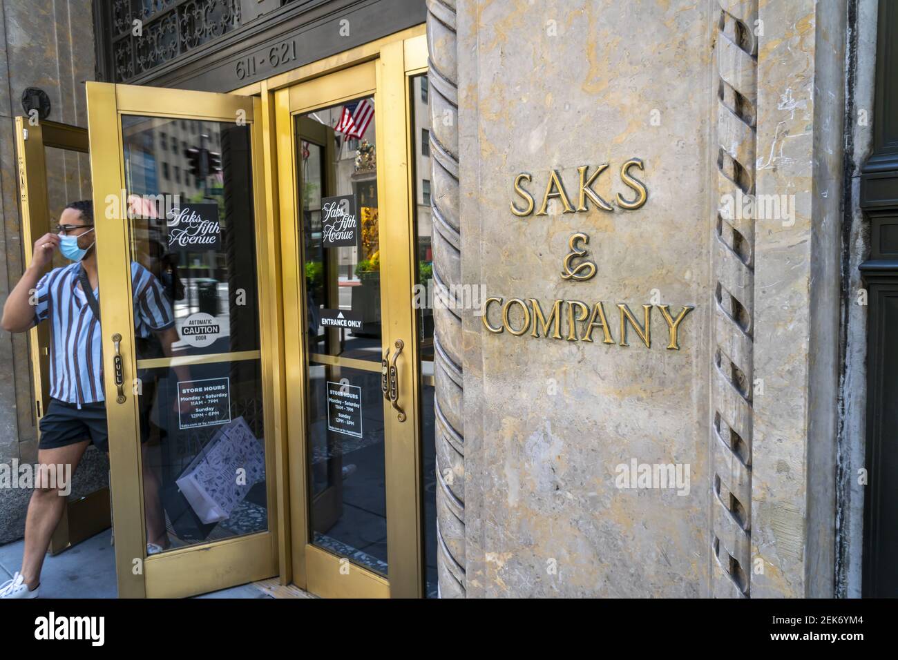 The Saks Fifth Avenue department store in Midtown Manhattan in New York ...