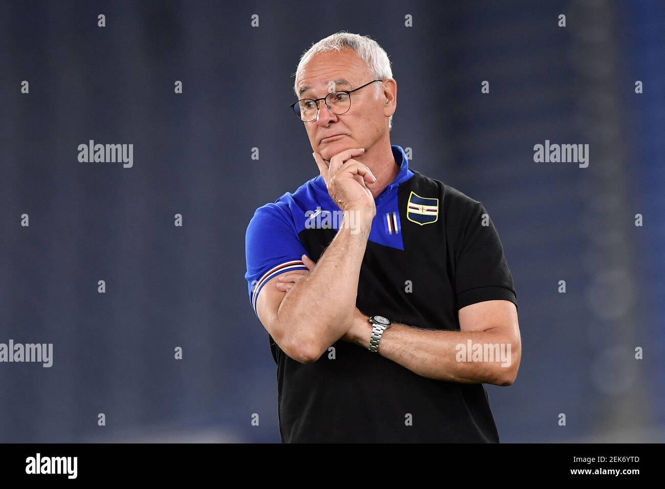 Claudio Ranieri, Sampdoria coach, during the Serie A football match ...