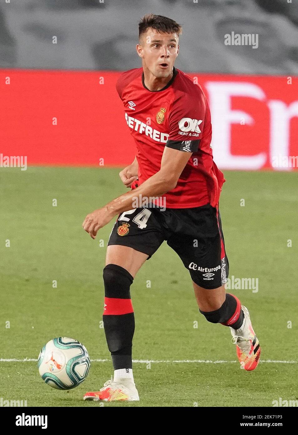 RCD Mallorca's Martin Valjent during La Liga match. in Madrid, Spain on ...