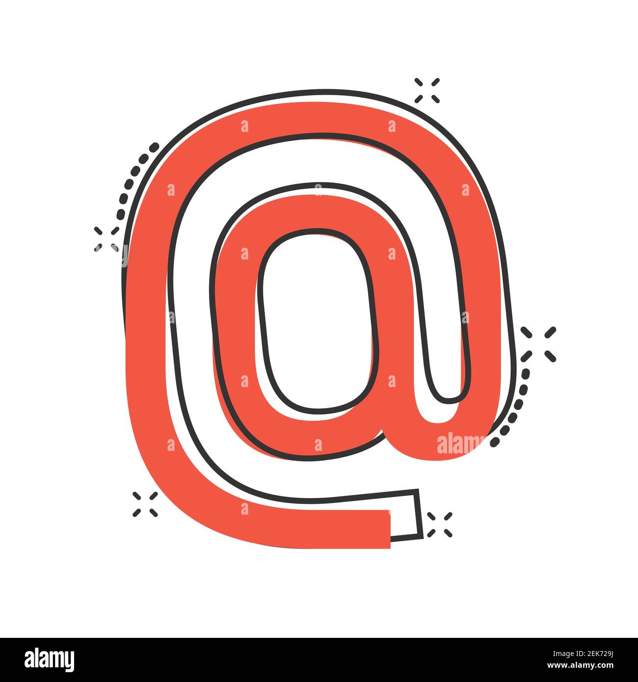 Email message icon in comic style. Mail document cartoon vector ...