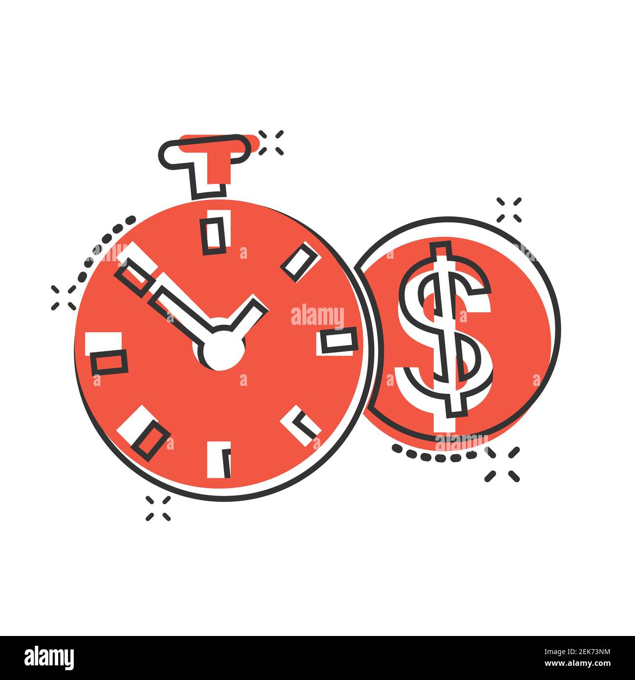 Cartoon target dollar coin Stock Vector Images - Alamy