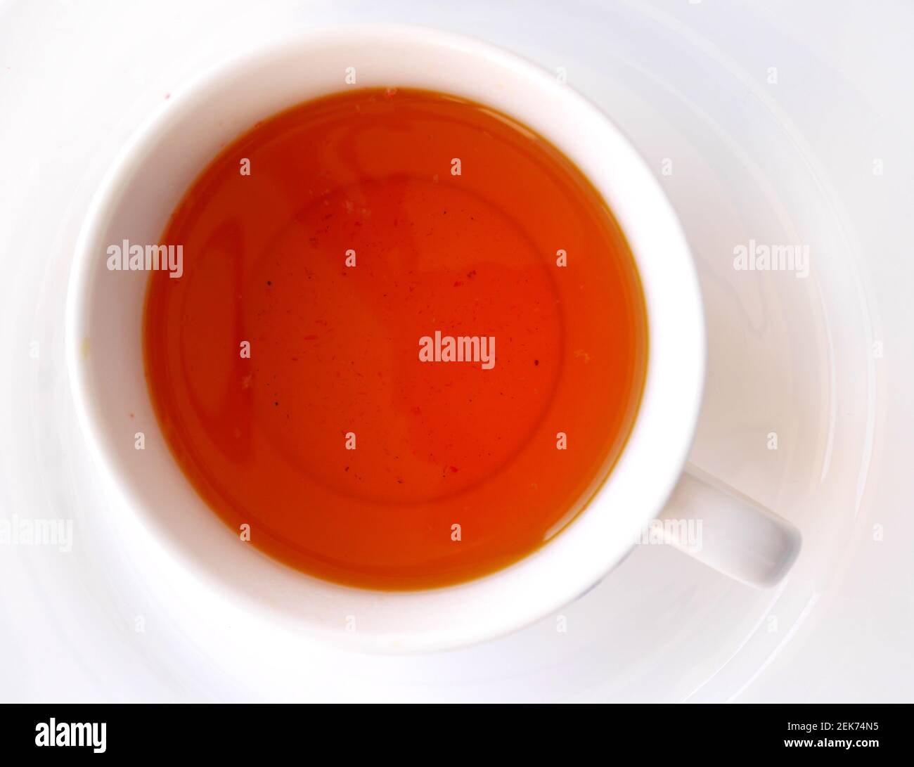 Organic safflower tea in a white cup Stock Photo - Alamy