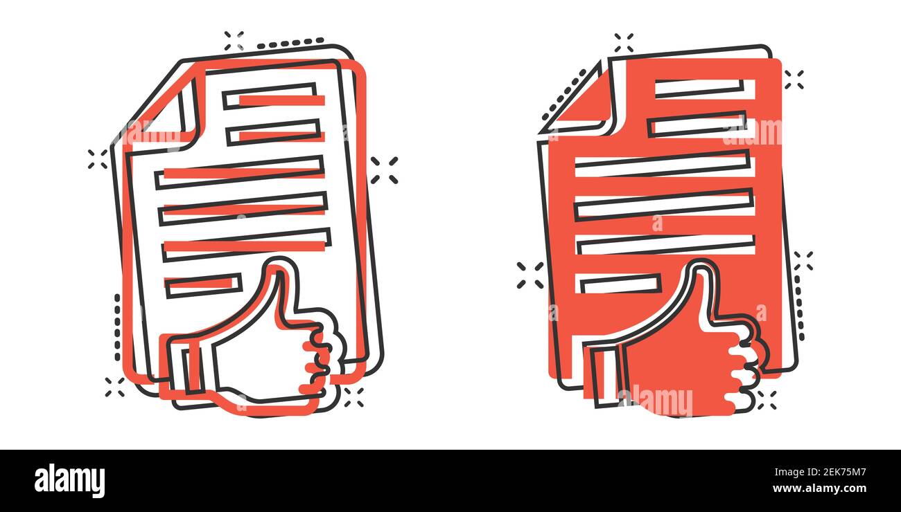 People hand with check mark icon in comic style. Accept cartoon vector ...