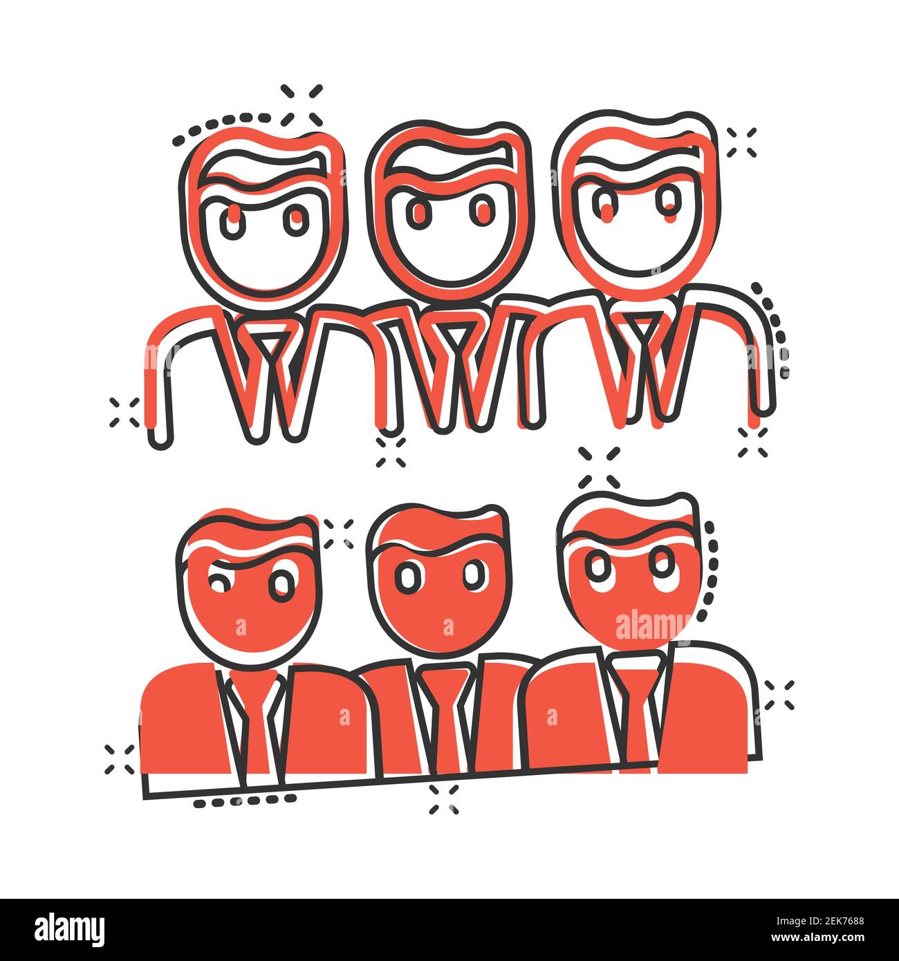 People communication icon in comic style. People cartoon vector ...