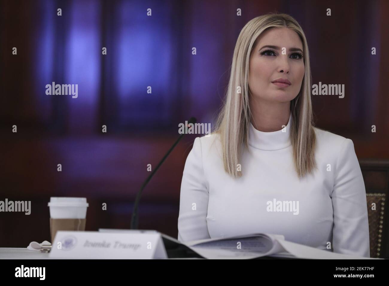 Ivanka Trump listens during the American Workforce Policy Advisory ...