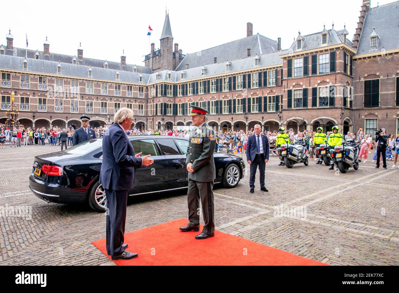 King Willem-Alexander during Veterans Day 2020. In the Ridderzaal in ...