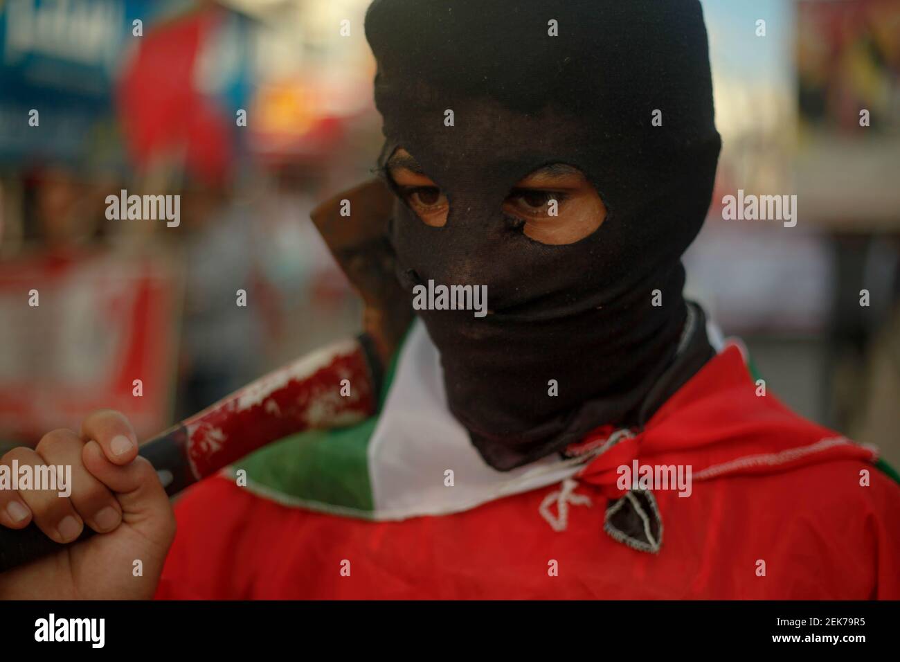 Palestinians demonstrate organized by the Popular Front for the ...