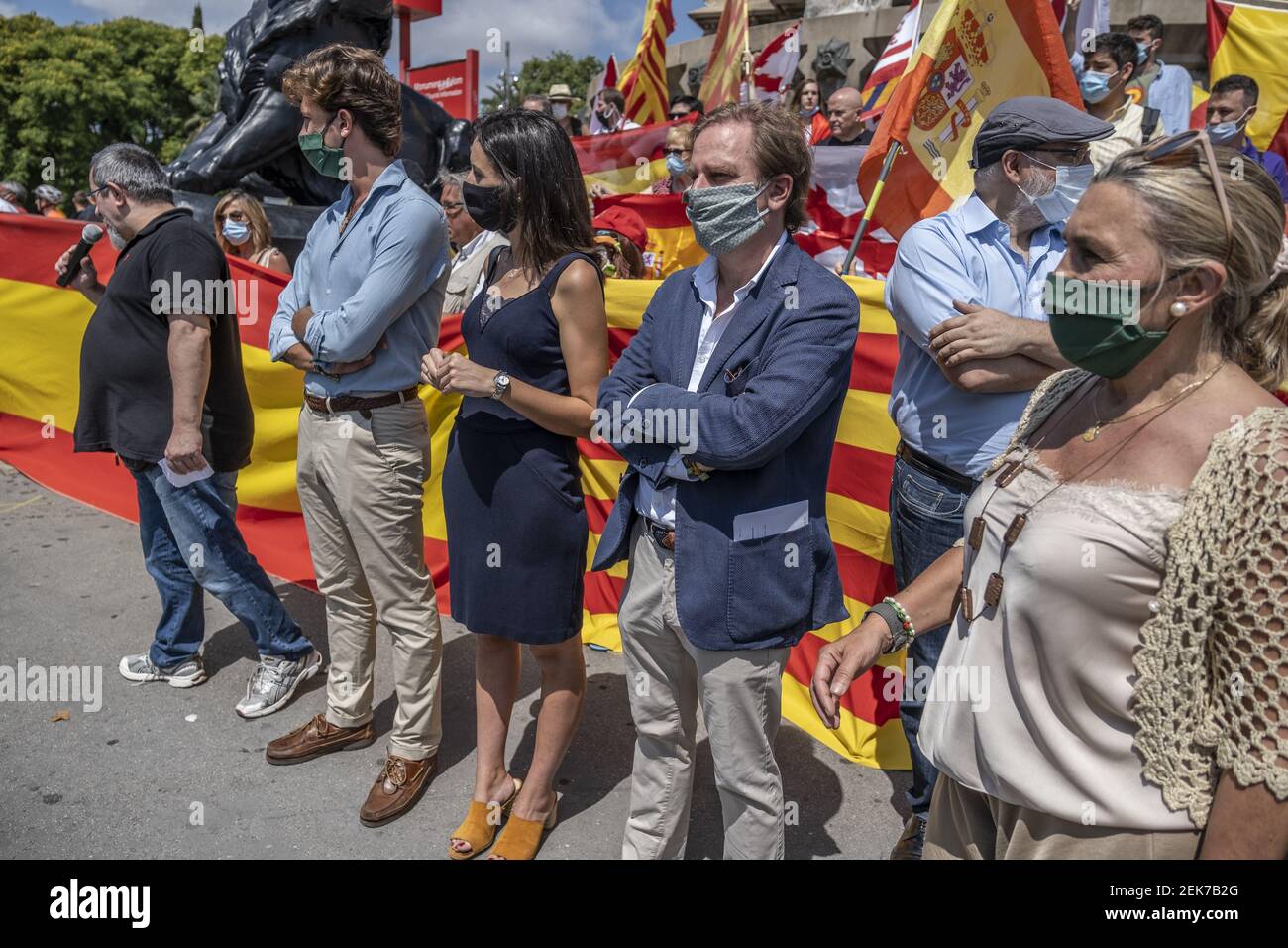 Leaders of the Spanish extreme right wing VOX are seen with Spanish ...