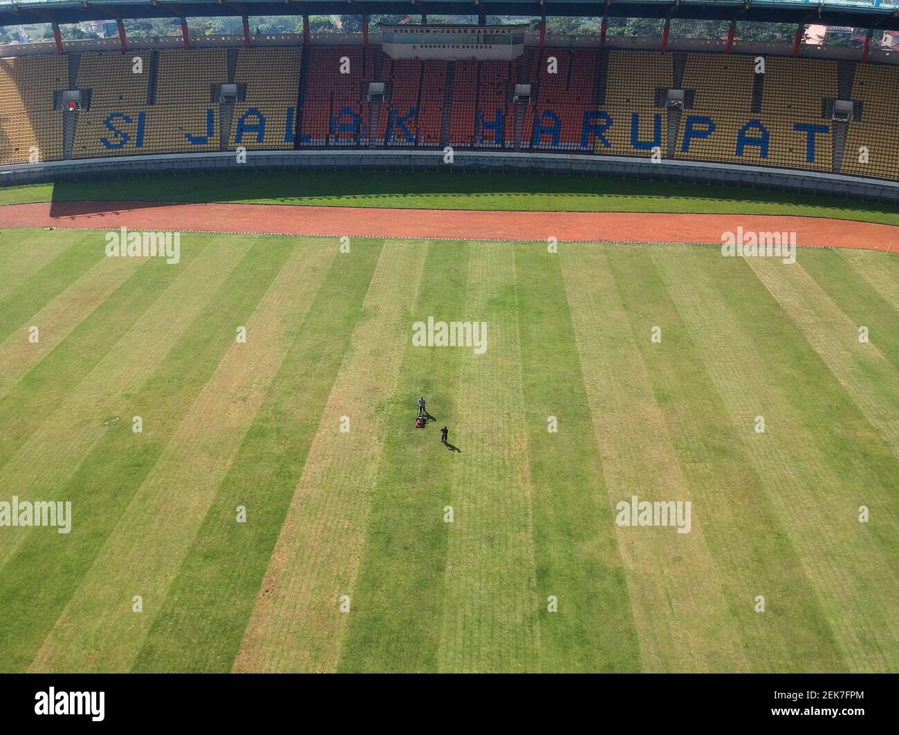 A general view of the stadium Si Jalak Harupat in Bandung Regency, West ...
