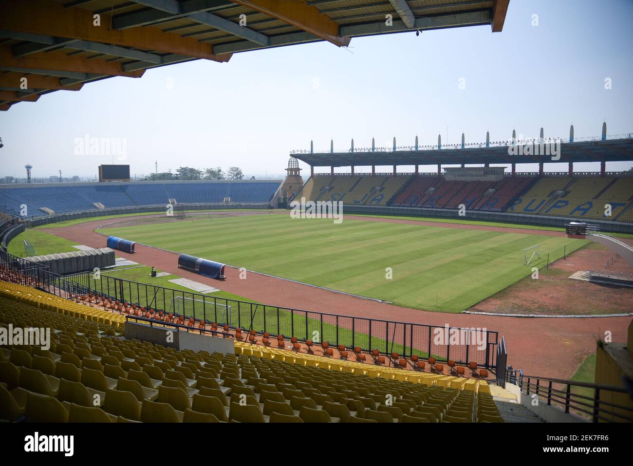 A general view of the stadium Si Jalak Harupat in Bandung Regency, West ...