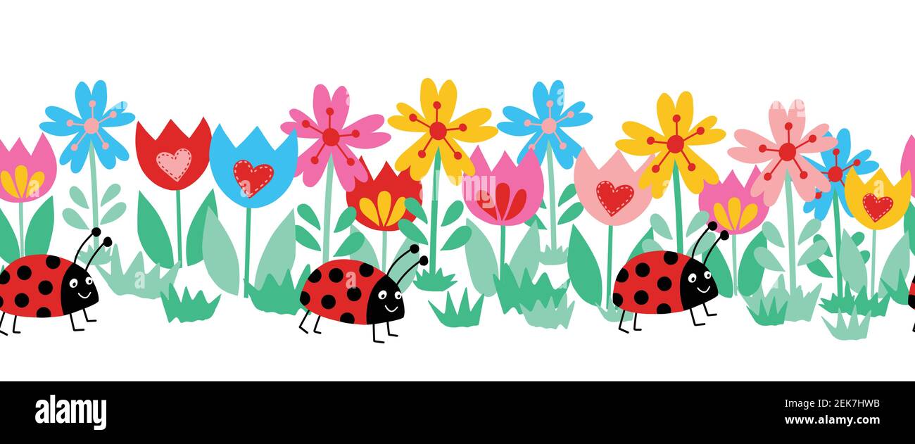 Ladybug Border Clip Art