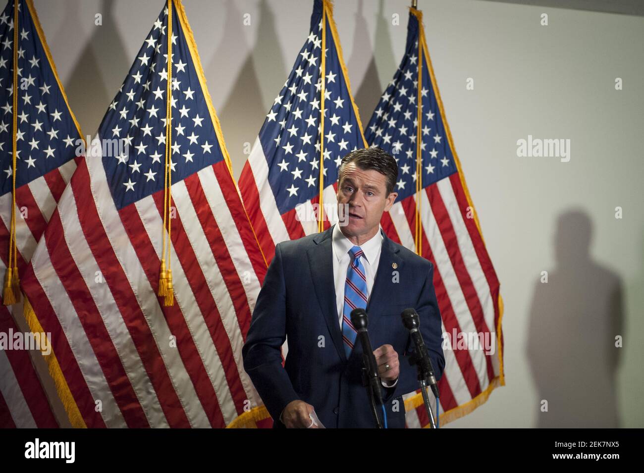 United States Senator Todd Young (Republican of Indiana) is joined by ...