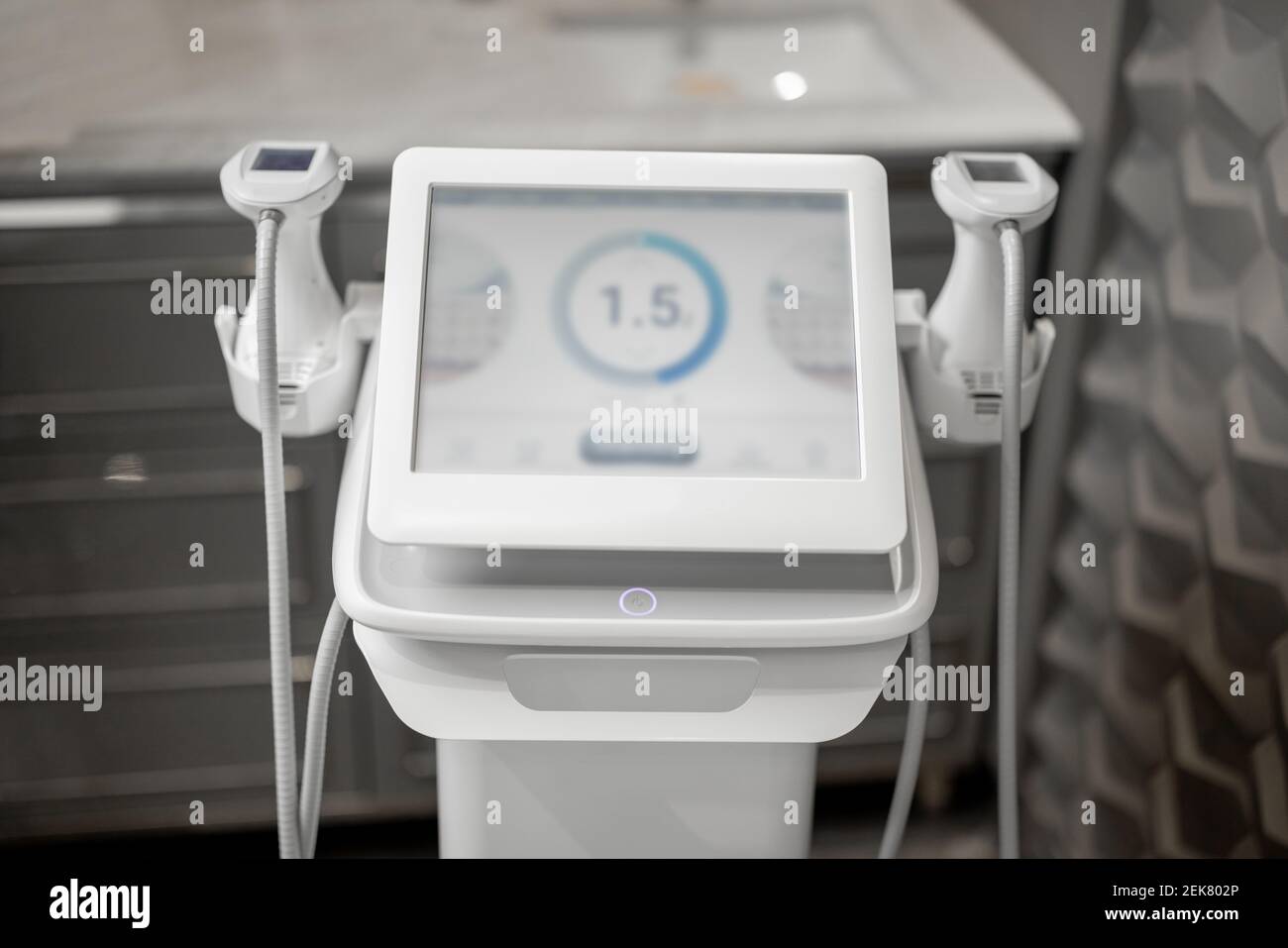 Ultrasound liposuction treatment device in medical clinic Stock Photo ...