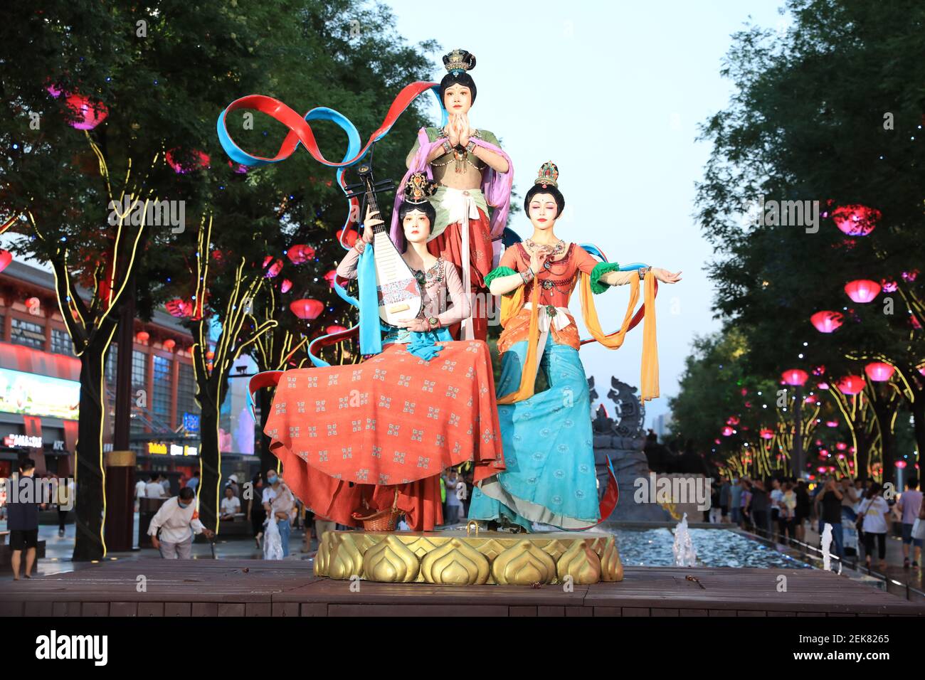 Shanxiï¼ŒCHINA-On July 2, 2020, datang Sleepless City in Xi 'an ...