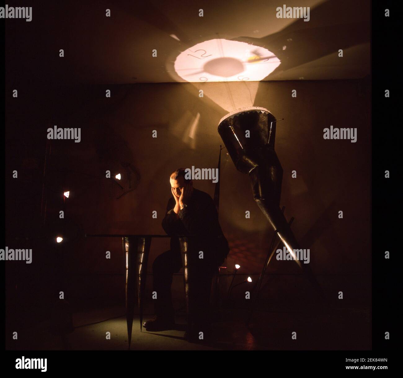 Industrial Designer Ron Arad in his studio in London 1985 Stock Photo ...