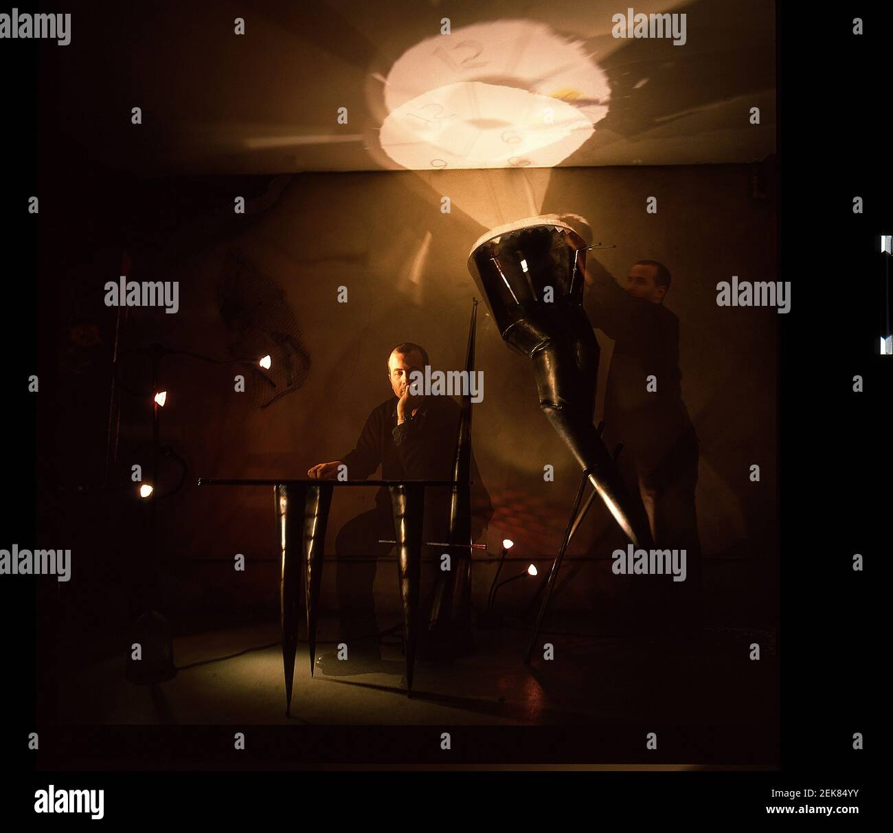 Industrial Designer Ron Arad in his studio in London 1985 Stock Photo ...