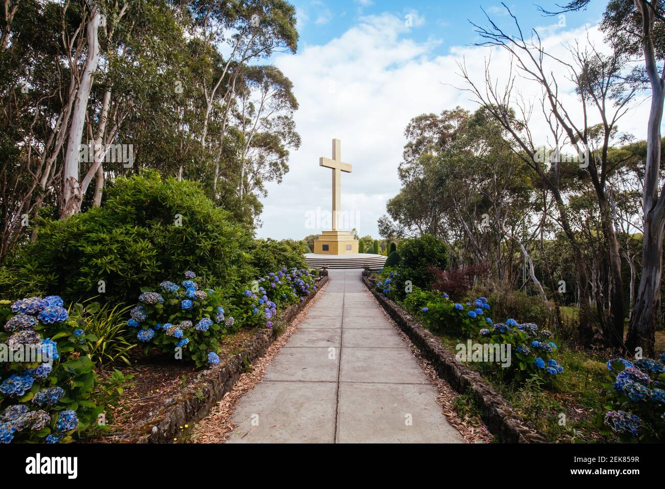 Mount Macedon Memorial Cross in Australia Stock Photo - Alamy