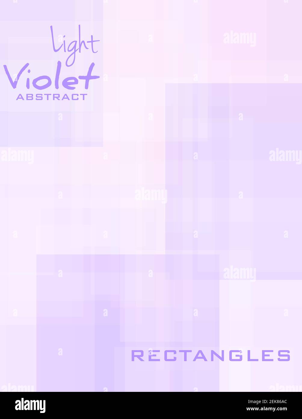 Abstract subtle background with translucent light violet rectangles. Simple minimal vector ...