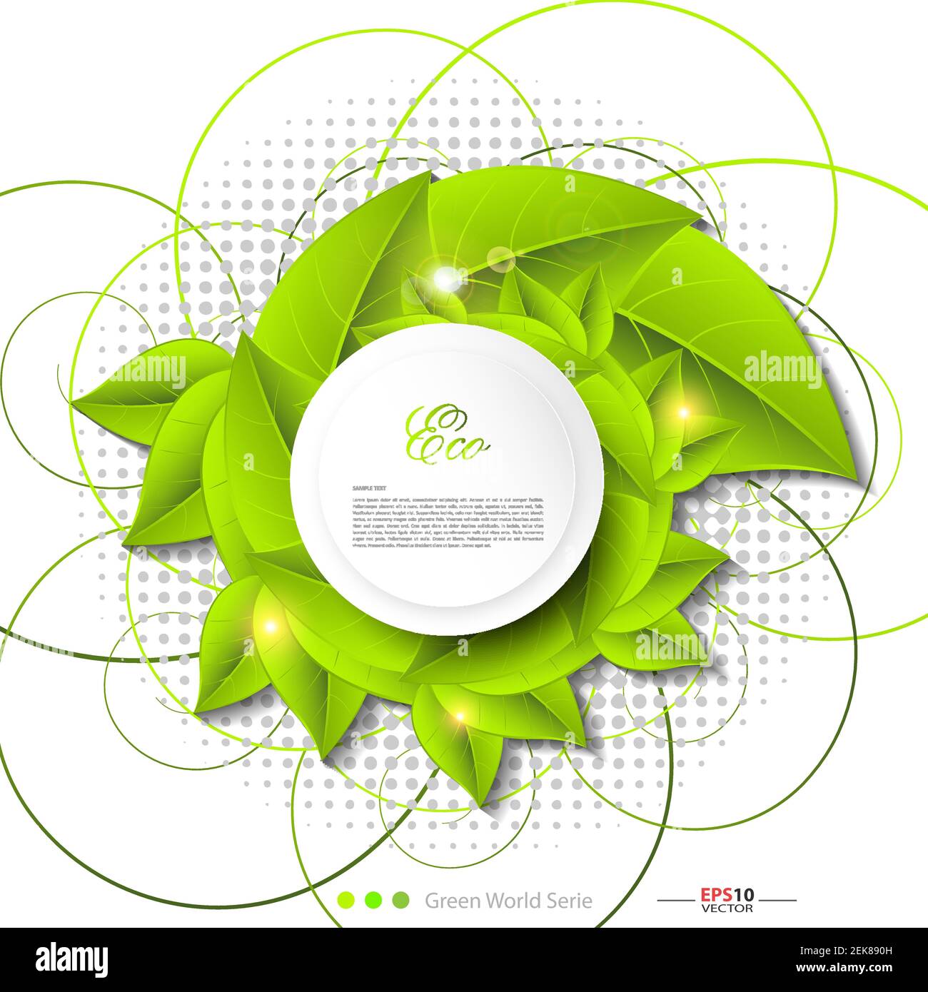 Green leaves ecology background for creative design needs Stock Vector ...