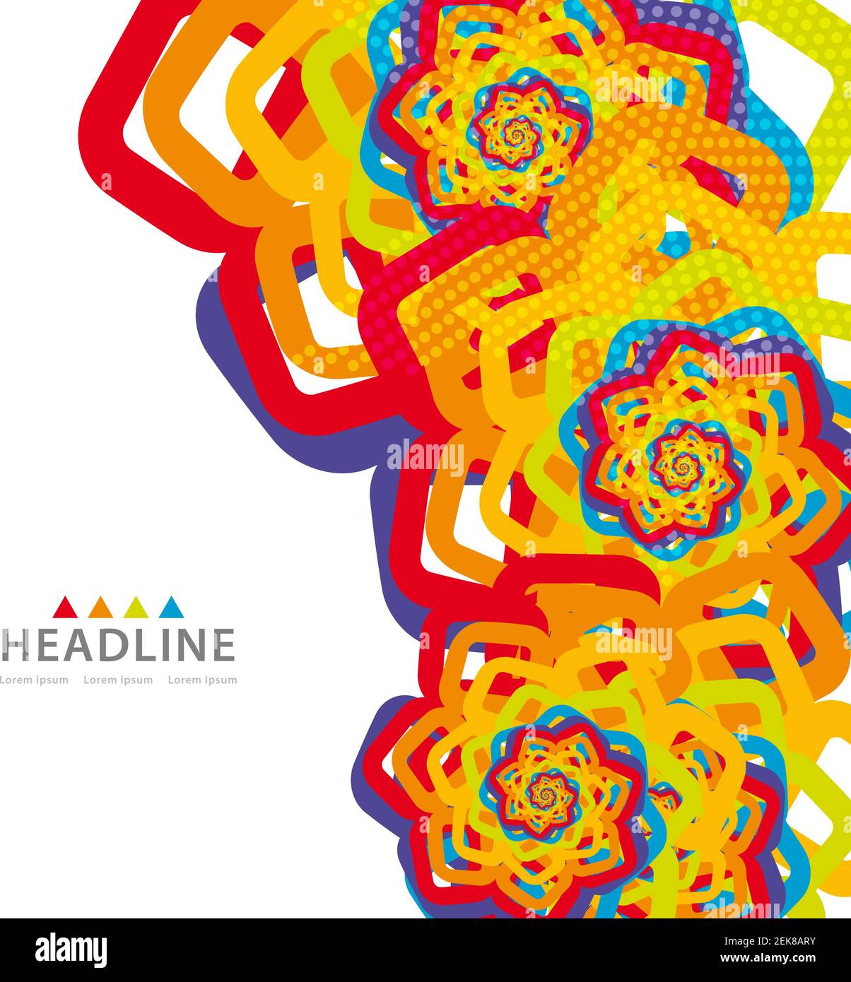 Brochure header colorful layout background template design Stock Vector ...