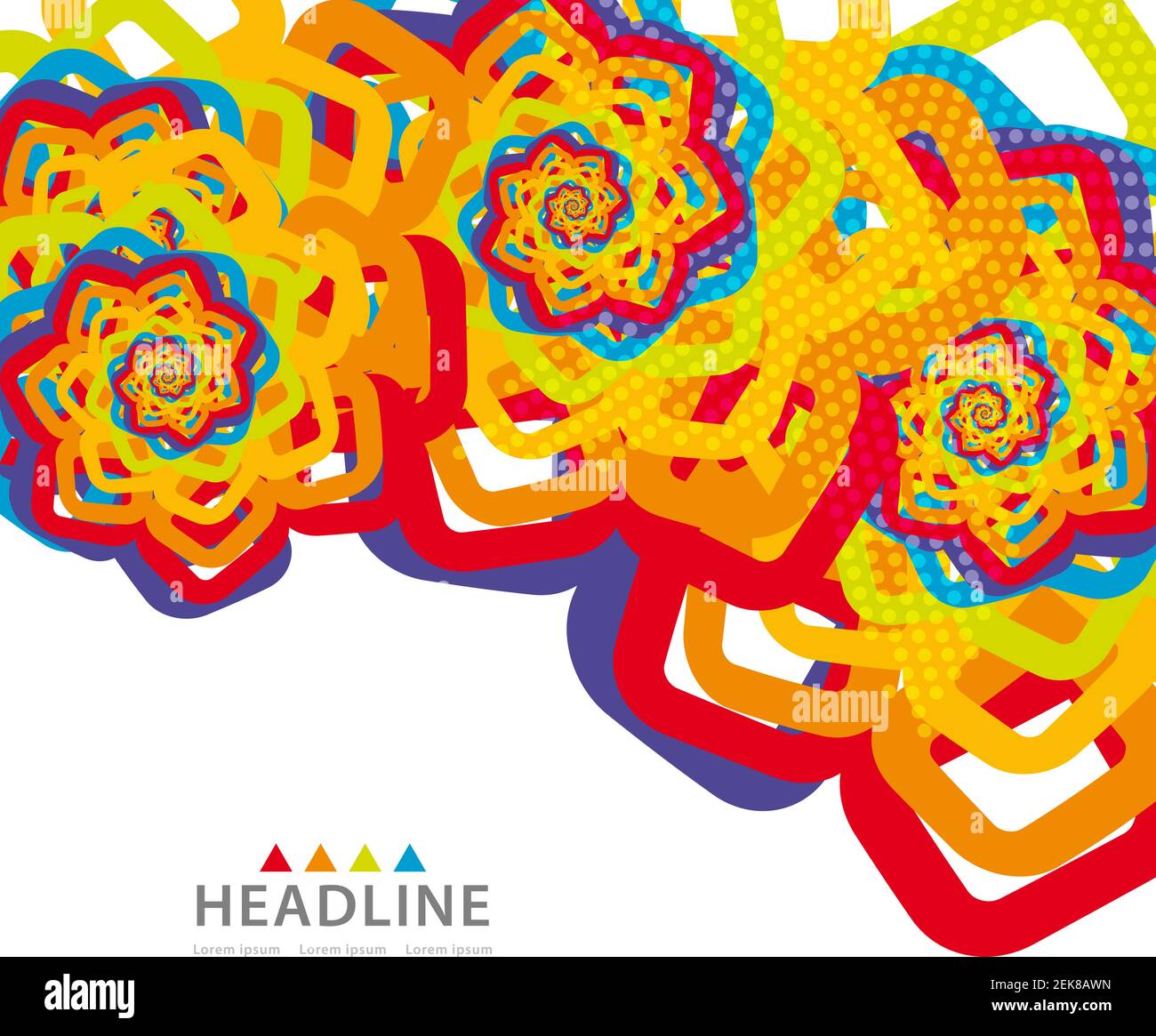 Brochure header colorful layout background template design Stock Vector ...