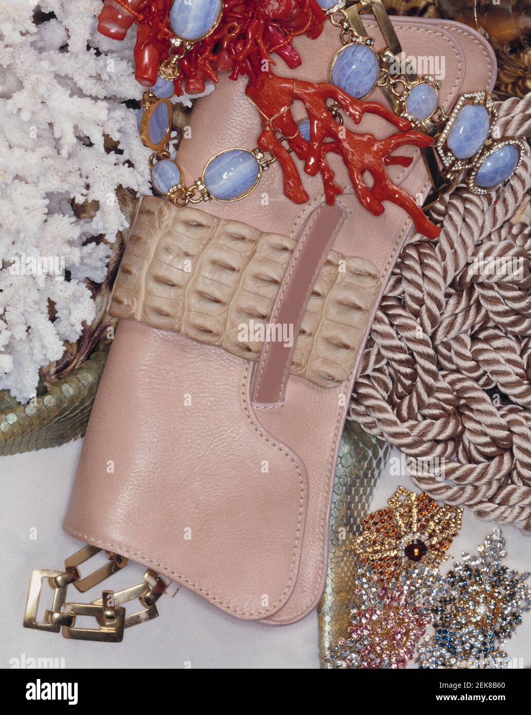 Women's fashion accessories composition studio shoot Stock Photo - Alamy