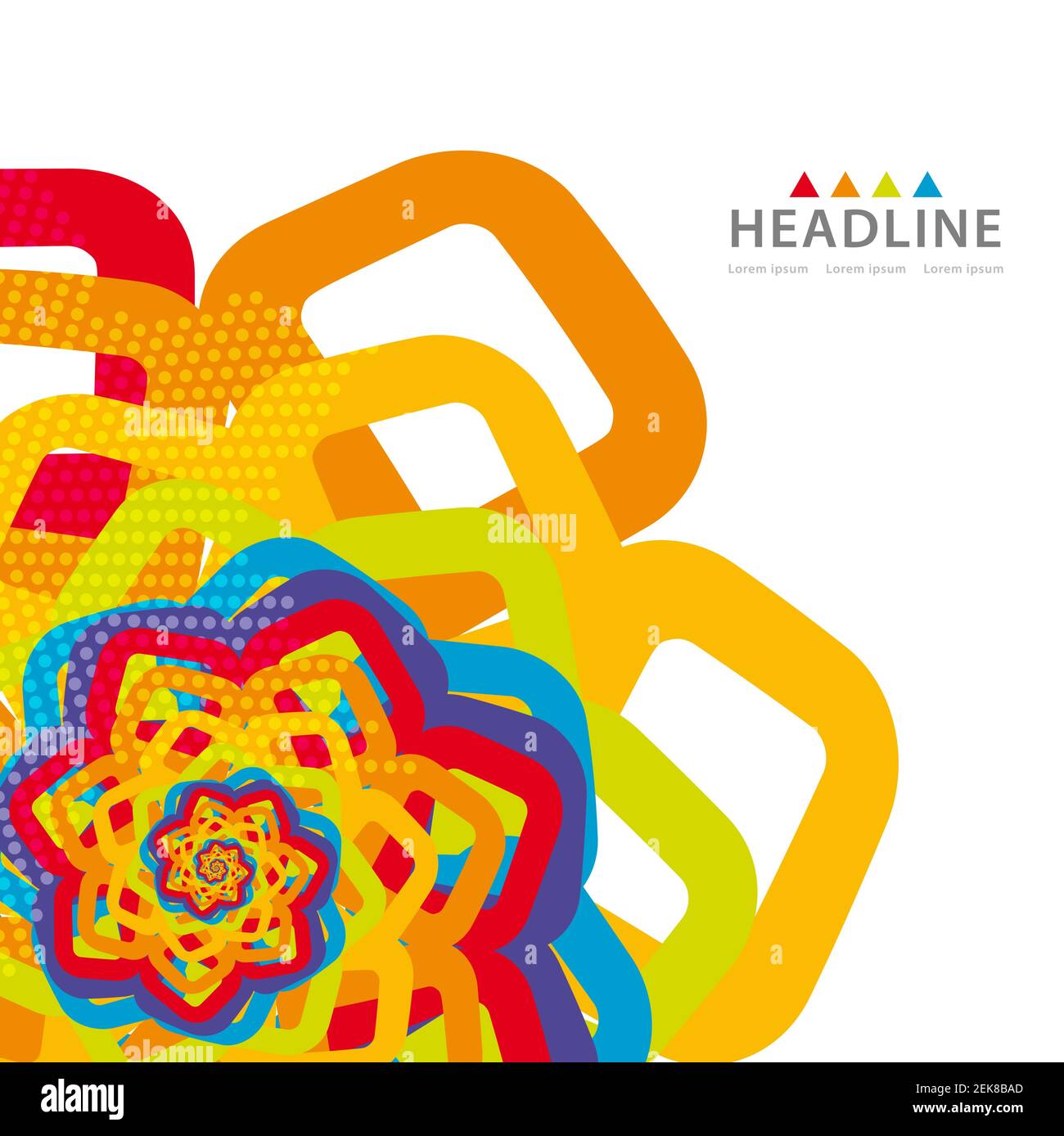 Brochure header colorful layout background template design Stock Vector ...