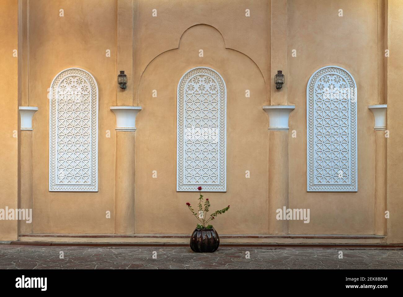 Doha, Qatar - February 09, 2021: Day view shot of Doha, Qatar ...