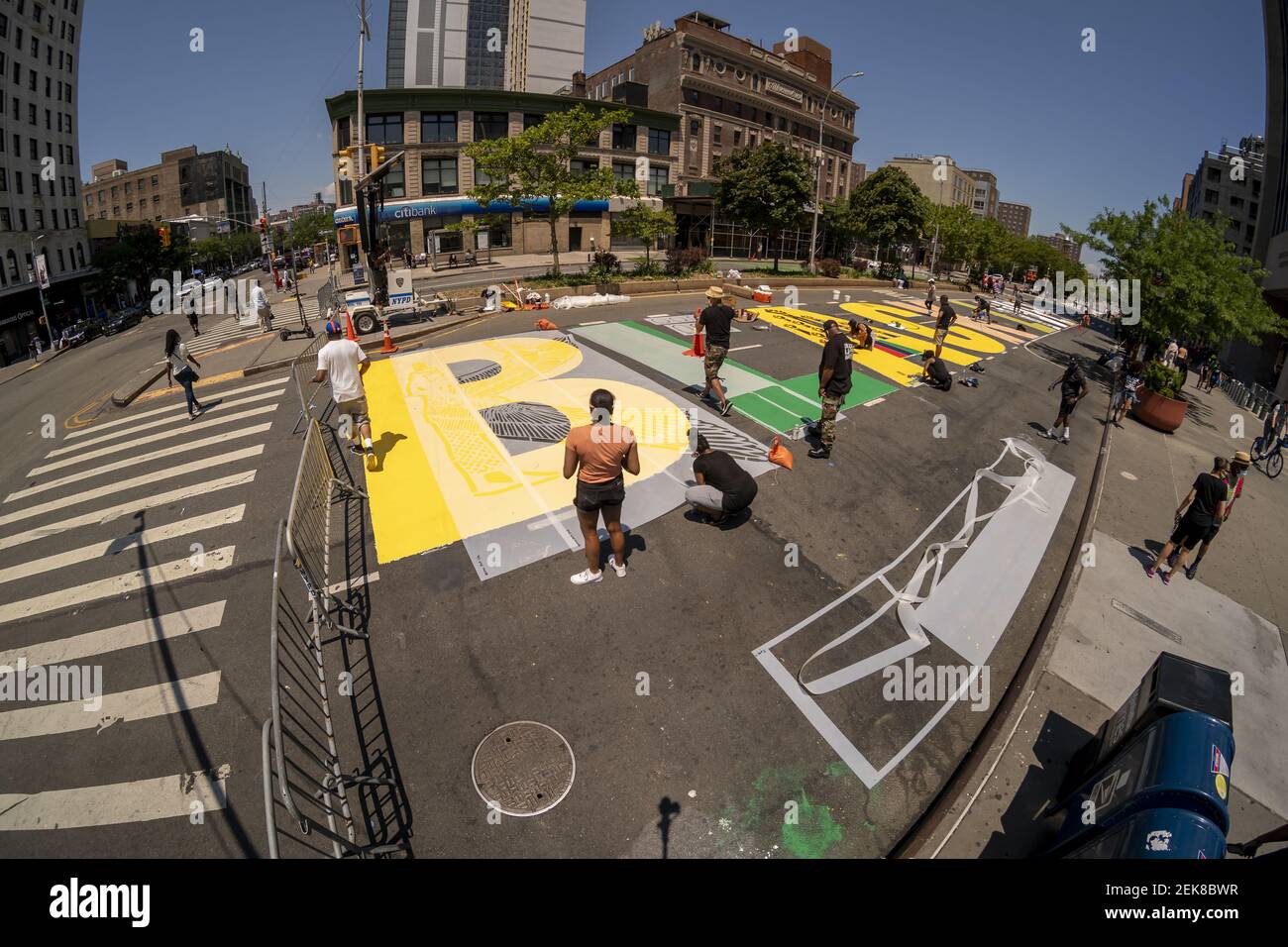 Local artists paint a massive â€œBlack Lives Matterâ€ mural on Adam ...