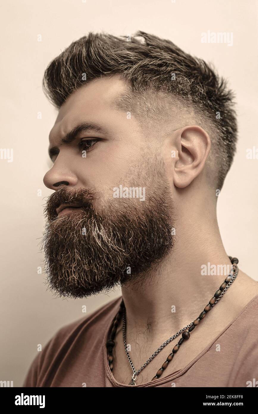 Confidence attractive hipster dramatic concept bearded man Stock Photo ...