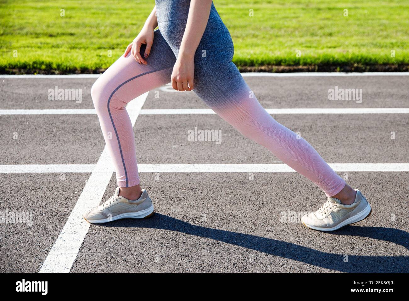 Female running legs marathon hi-res stock photography and images - Alamy