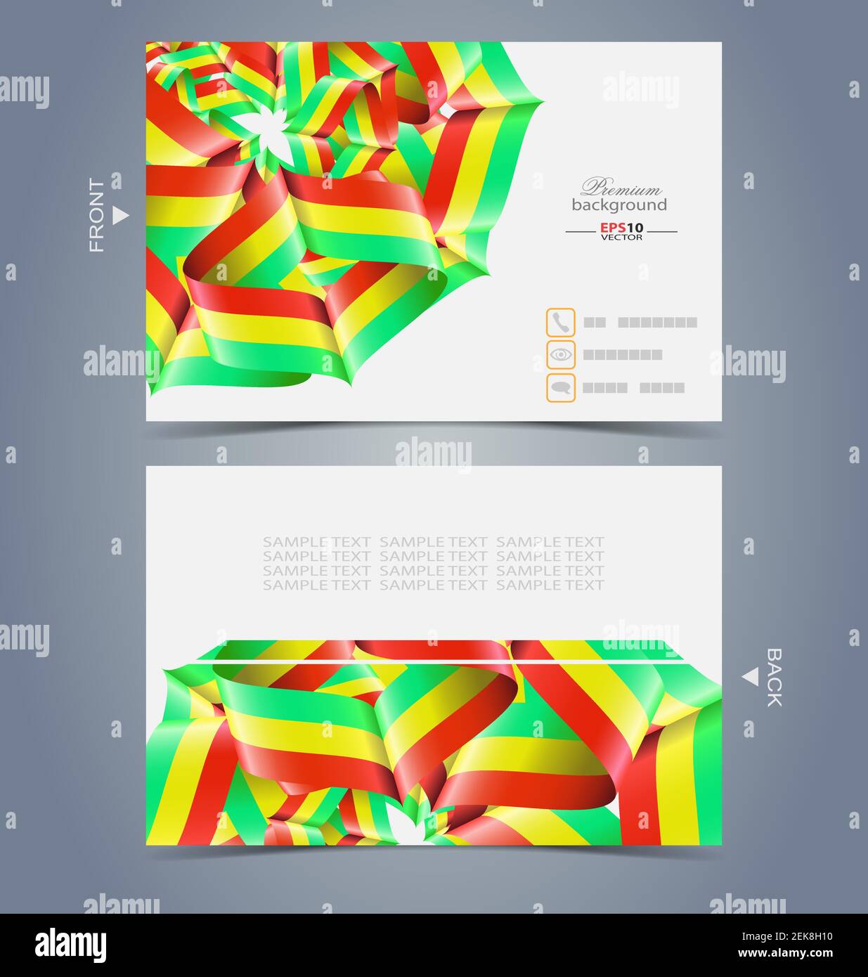 Elegant business card design template for creative design tasks Stock ...