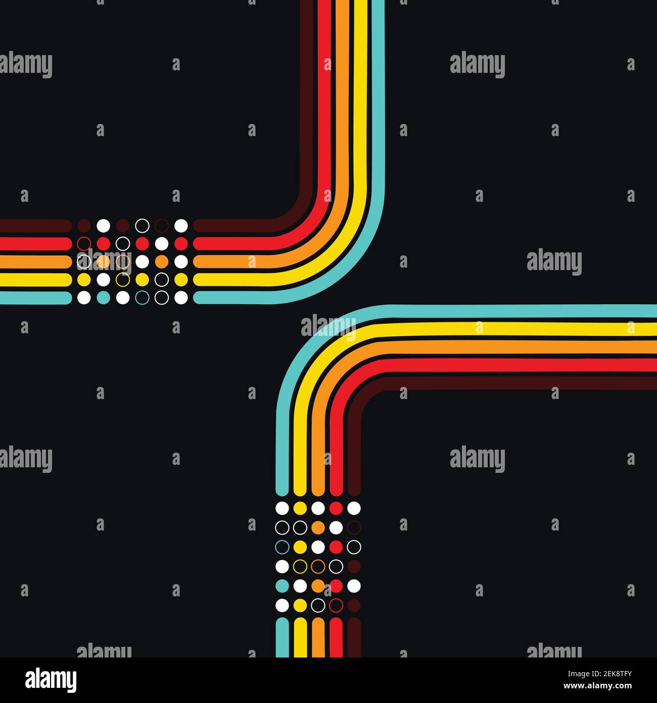 Retro corner dots background Stock Vector Image & Art - Alamy