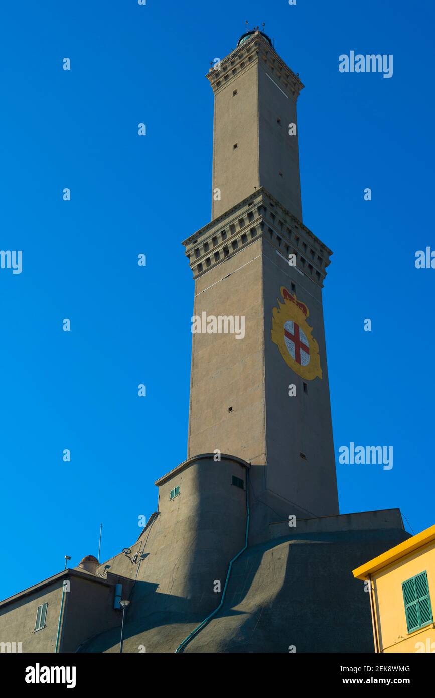 Old lighthouse genoa symbol hi-res stock photography and images - Alamy
