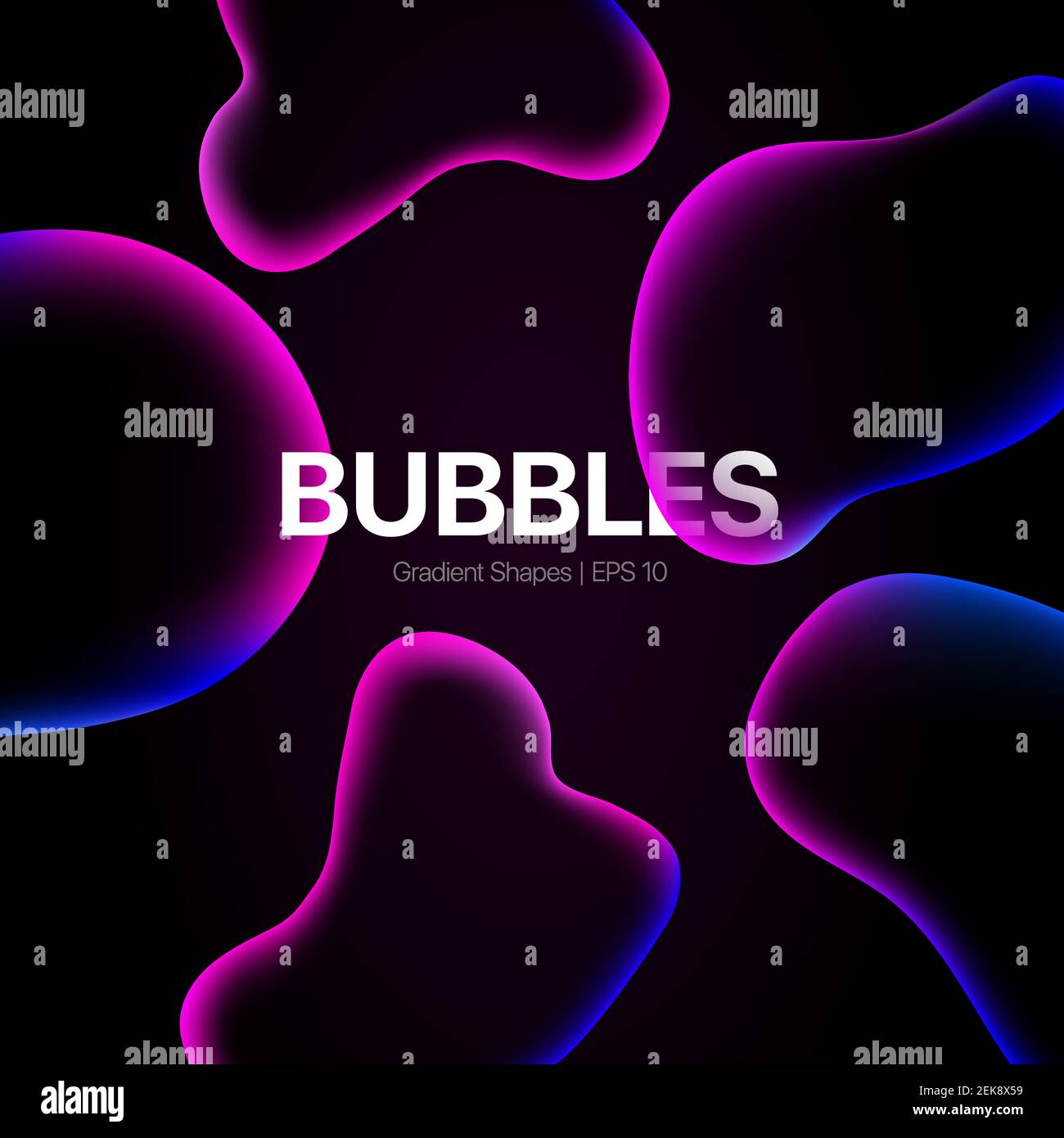 Bubbles Abstract background. Modern Black background. Gradient liquid ...