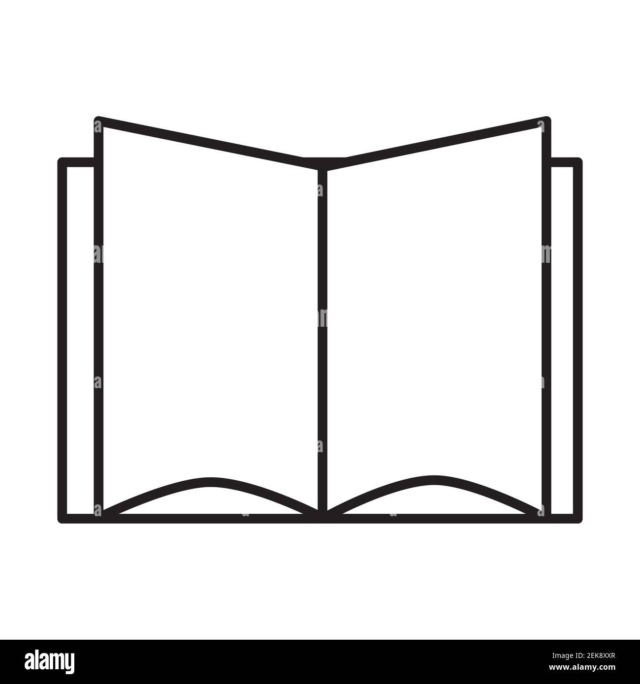 blank book note icon on white background vector Stock Photo - Alamy