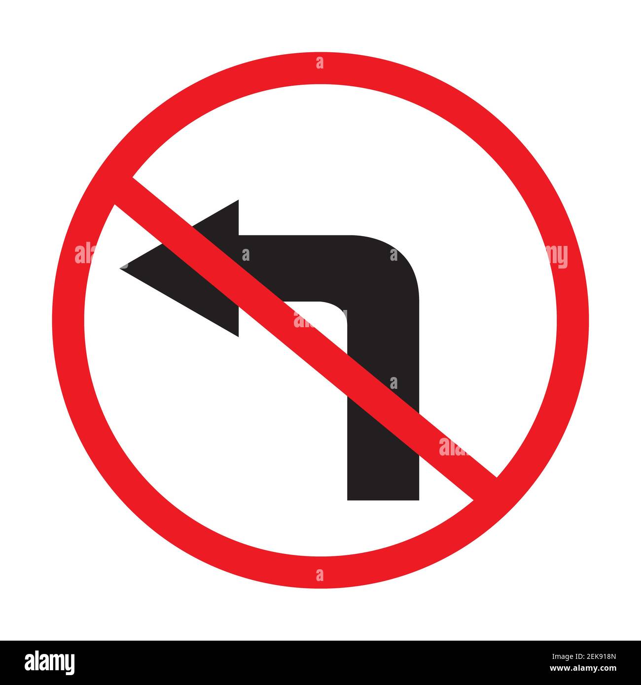 Left turn icon hi-res stock photography and images - Alamy