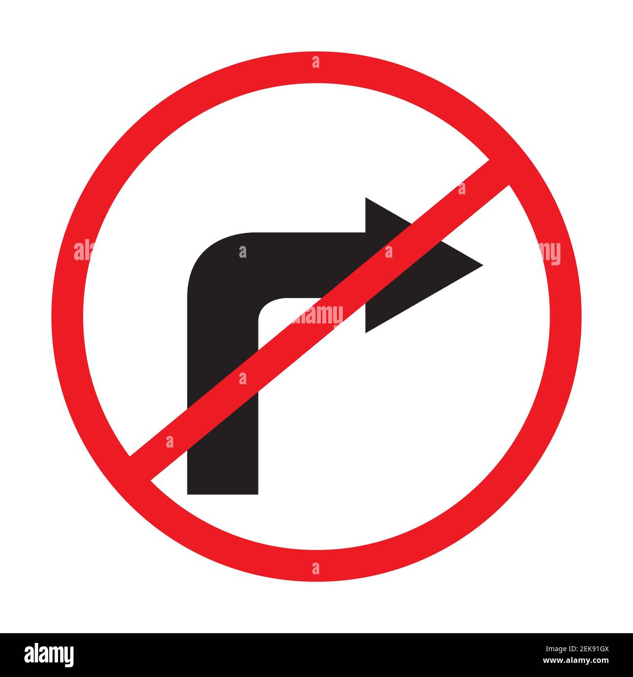No Right Turn Sign No Right Turn Sign