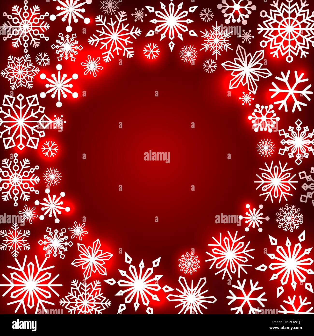 Snowflake frame. Winter theme. New Year s and Christmas. Snowflakes of ...