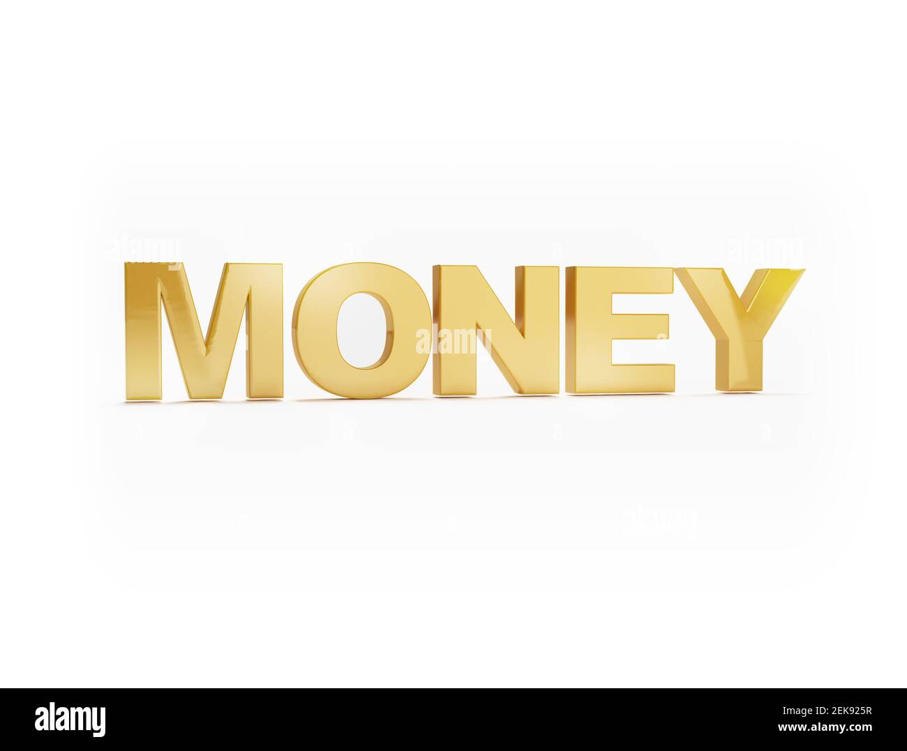 MONEY word on white background .3d illustration Stock Photo - Alamy