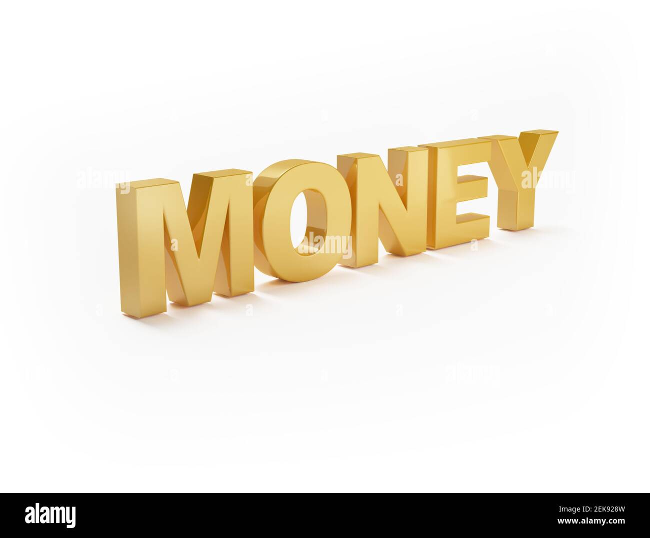 MONEY word on white background .3d illustration Stock Photo - Alamy