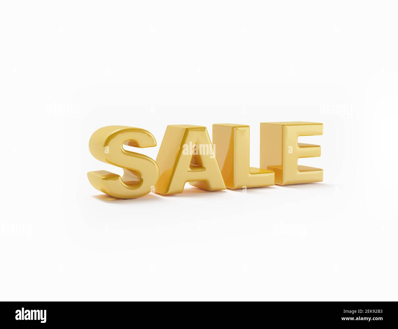 SALE word on white background .3d illustration Stock Photo - Alamy