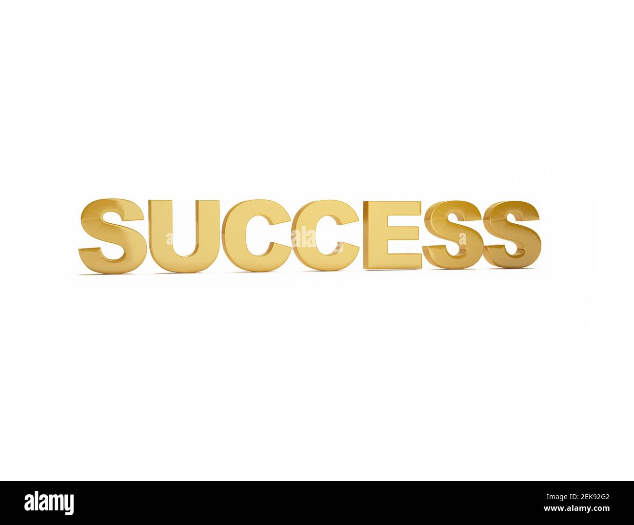 SUCCESS word on white background .3d illustration Stock Photo - Alamy