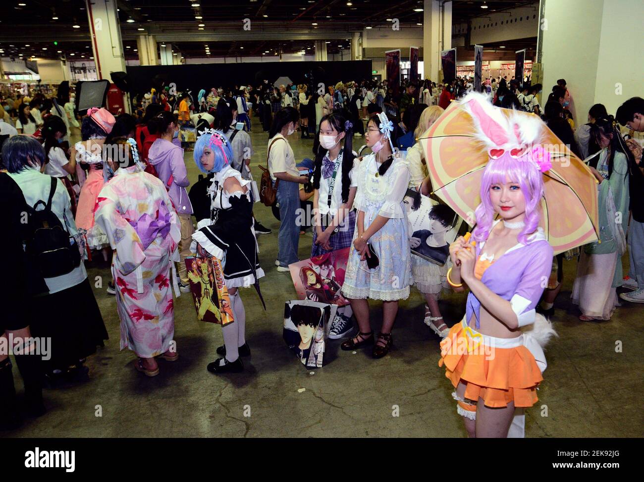 SHANGHAI, CHINA - JULY 12, 2020 - Visitors in Cosplay dress show ...