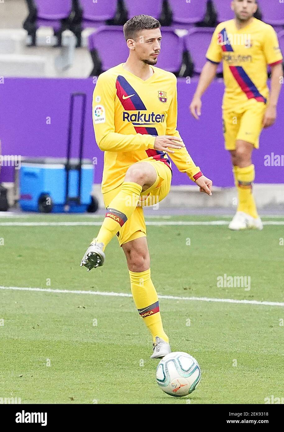 FC Barcelona's Clement Lenglet during La Liga match. July 11,2020 ...