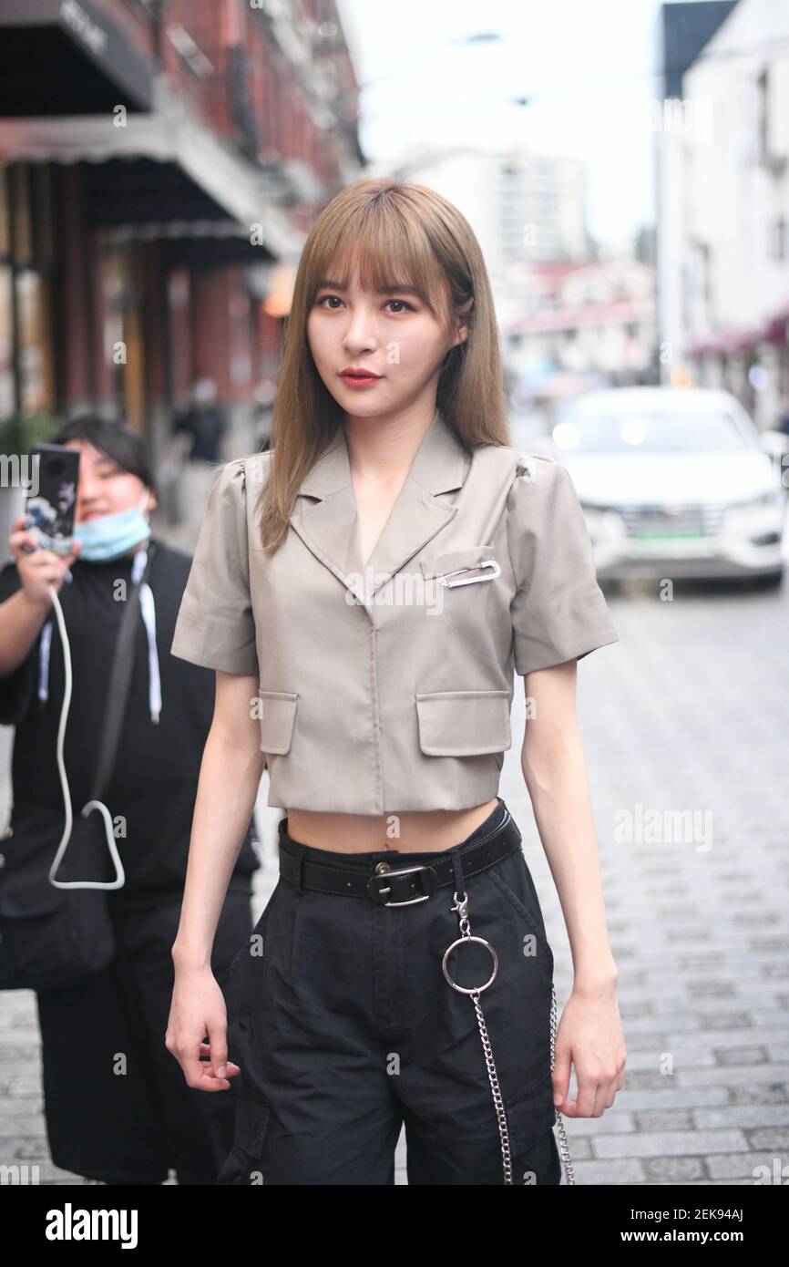 Chinese idol singer Zhang Yuge, a member of Team SII of female idol ...